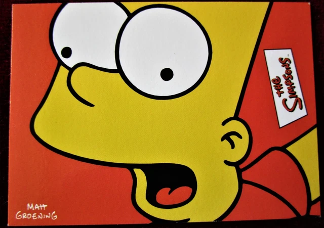 THE SIMPSONS 10TH ANNIVERSARY - Card #P-1 - "PROMO CARD BART ...