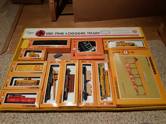 VINTAGE SIMPSONS COX Big Pine Logging Train Set HO Scale with Boxes ...