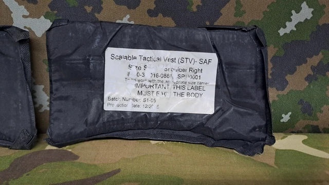 GENUINE PAIR OF British Army SAS Virtus STV Shoulder Filler Protection ...