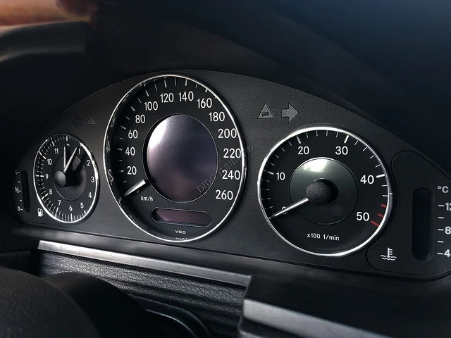 FOR MERCEDES W211 E-Class 02-06 Dashboard Gauge Dash Chrome Dial ...