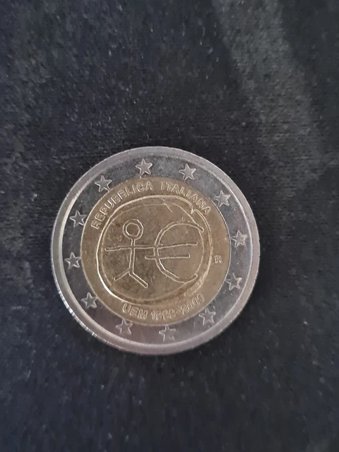 MONETA DA 2 euro con omino stilizzato UEM 1999-2009 RARA EUR 230,00 ...