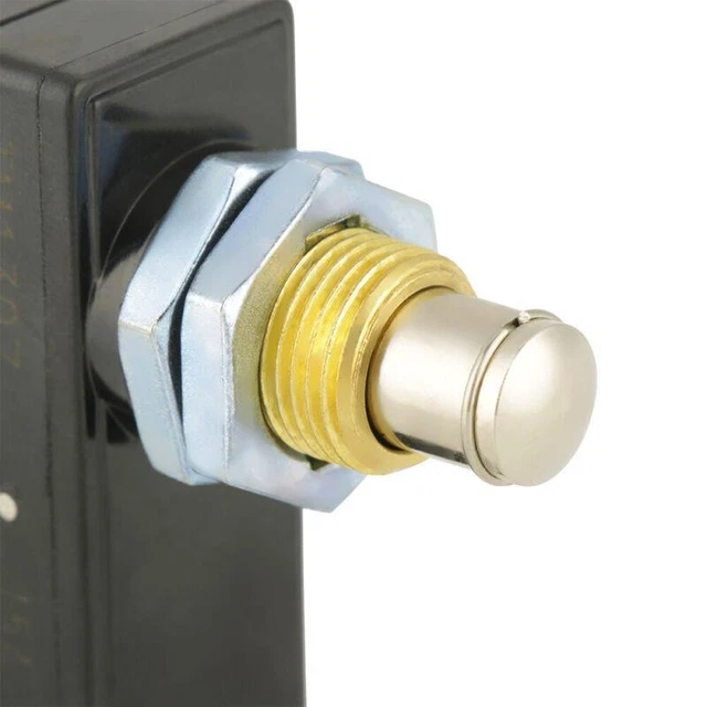 PANEL MOUNT PLUNGER Actuator Micro Limit Switch - Momentary 15A Black £ ...