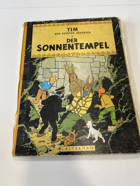 TIM DER PFIFFIGE Reporter Il tempio del sole casterman 1. Edizione 1957 ...