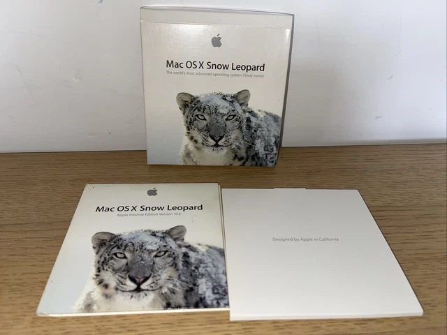 GENUINE APPLE MAC OS X Snow Leopard Original Installation Disc with ...