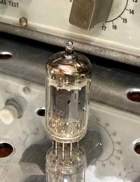SINGLE EARLY MULLARD 12AX7 ECC83 VACUUM TUBE 1958 f91 UK tested Strong ...