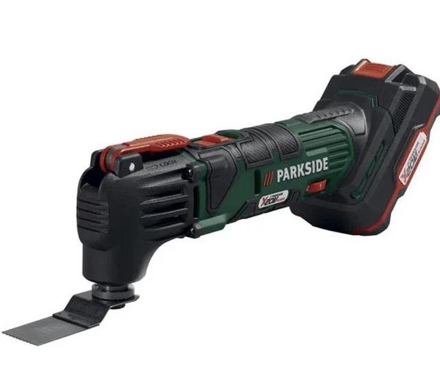 PARKSIDE 20V CORDLESS Multi-Purpose Tool PAMFW 20-LI A1 + 4Ah Battery ...
