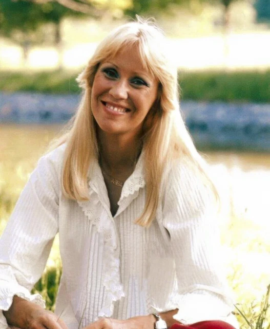 ICONIC BEAUTY SCARCE Large Photo ABBA Agnetha Faltskog Good Condition £ ...