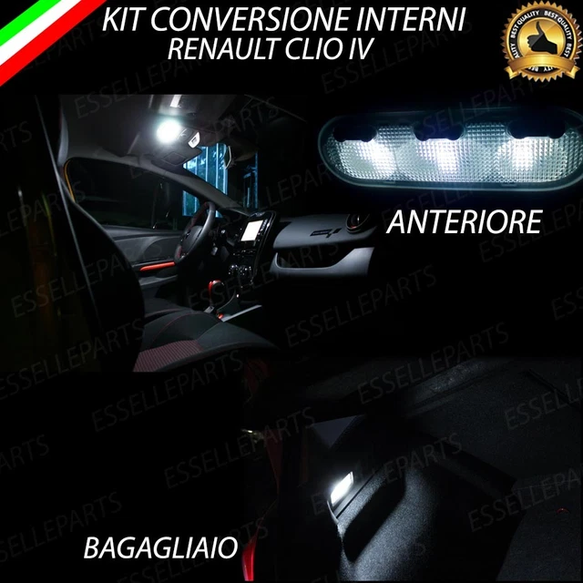 KIT FULL LED Interni Renault Clio 3 Plafoniera + Luce Bagagliaio + Luci ...