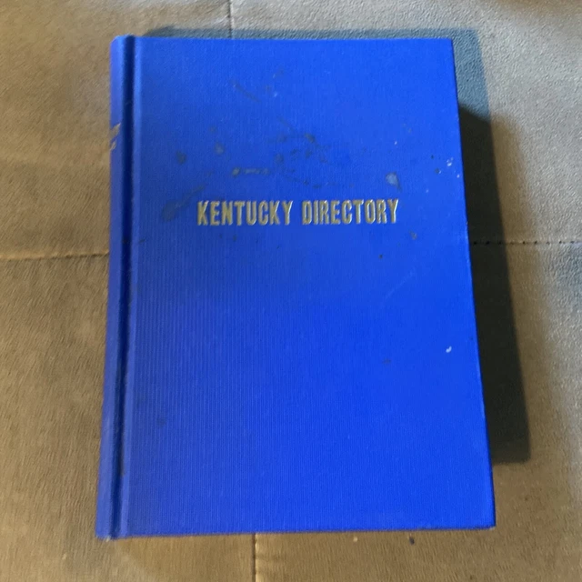 KENTUCKY DIRECTORY 1942-1943 di Frank Kavanaugh funzionari del ...