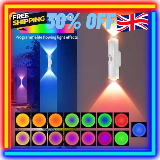 MAGNETIC RECHARGEABLE LED Smart RGB Gradient Motion Sensor Ambient ...