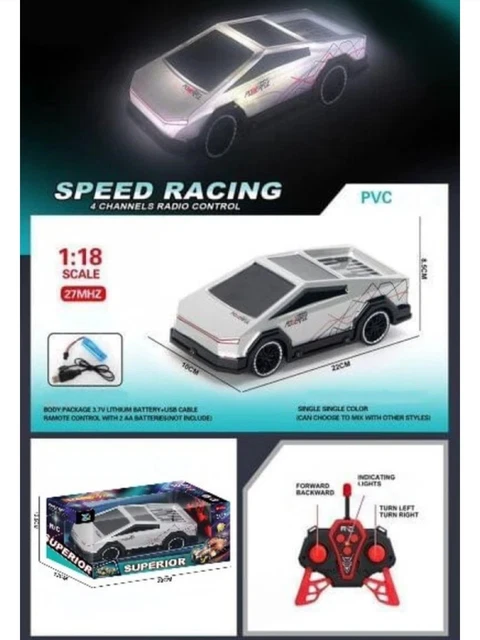 CYBER TRUCK WITH EV Charger Remote Control Car Toy Gift For Kids Adults ...