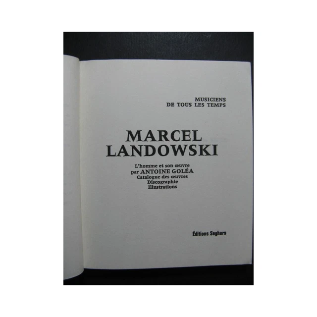GOLÉA ANTOINE MARCEL Landowski L' Man And Ear Artwork 1969 $37.09 - PicClick AU