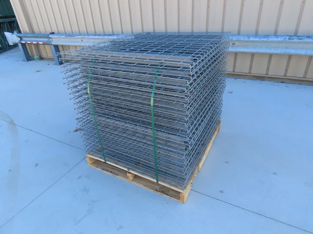 PALLET RACK RACKING Shelf Wire Deck Decking Mesh 42" x 46" Waterfall ...