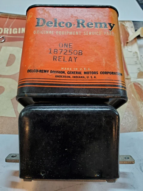 NOS NEW DELCO Remy 12 Volt Generator Cut-Out Marine Industrial Truck ...