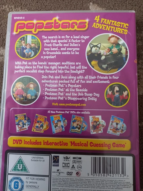 POSTMAN PAT POPSTARS Dvd Kids 4 Episodes £4.99 - PicClick UK