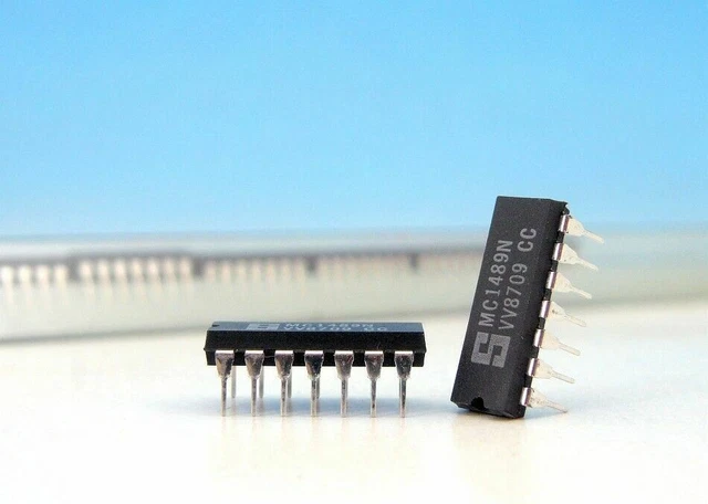 5 X MC1489N Signetics Quad Single Ended Line Receiver IC SN75189 ...