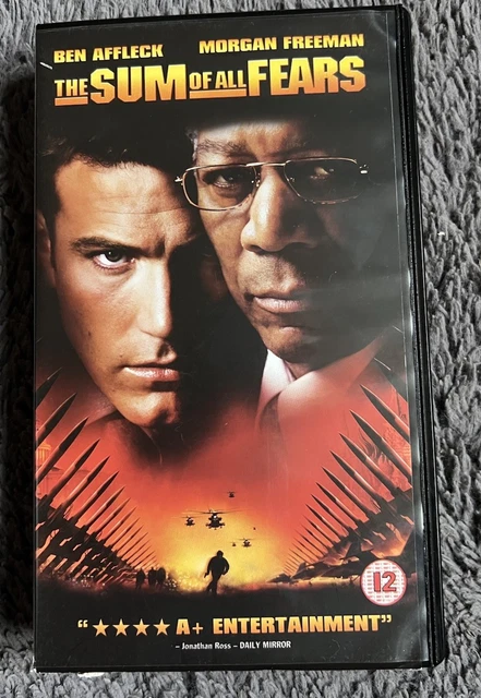 THE SUM OF All Fears - Ben Affleck - Morgan Freeman - PAL VHS Video ...
