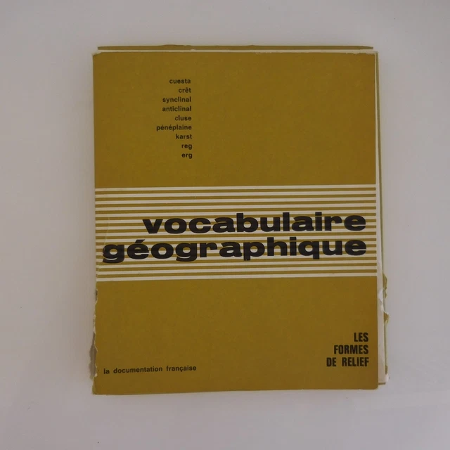 VOCABULAIRE GÉOGRAPHIQUE LES formes de relief T2 Documentation ...