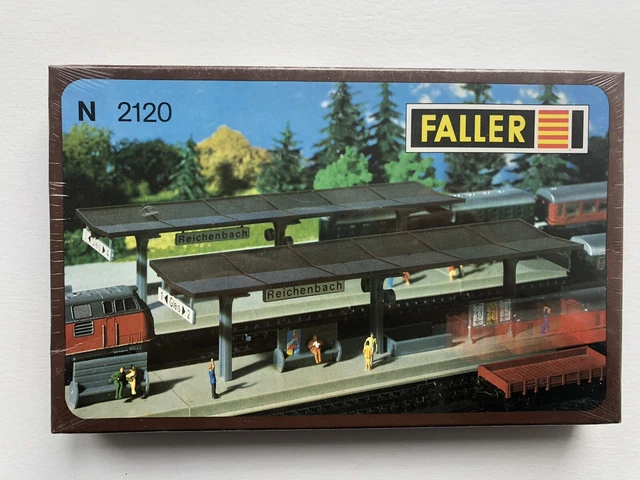 FALLER 2120 STATION Platform Set N Gauge Model Railway Scenery Layout ...