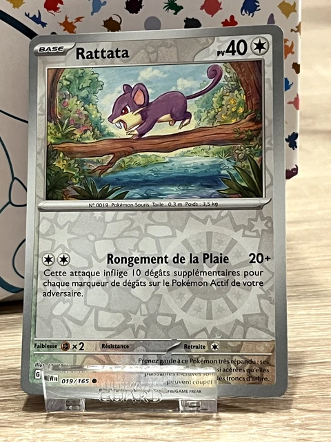 CARTE POKÉMON RATTATA Reverse- FR - EV3.5/151 - 019/165 - EV3.5 - Neuf EUR 1,90 - PicClick FR