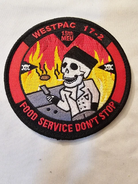 USMC 15TH MARINE Corps Expeditionary Unit MEU WESTPAC 17-2 Food Service ...