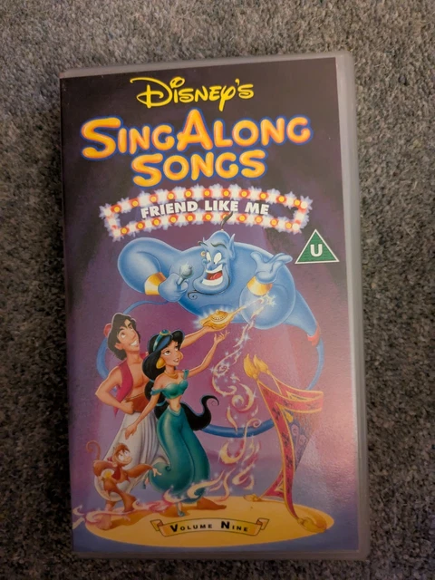 DISNEY SING ALONG Songs: Friend Like Me VHS video cassette tape $3.68 ...
