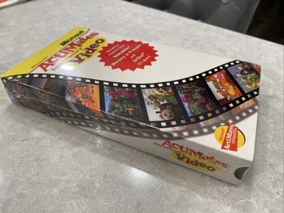 MICROSOFT ACTIMATES INTRODUCTORY Video VHS Barney & Friends Arthur RARE ...