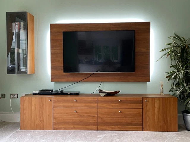 HULSTA TV UNIT wall panel cabinet stand for cinema room entertainment ...
