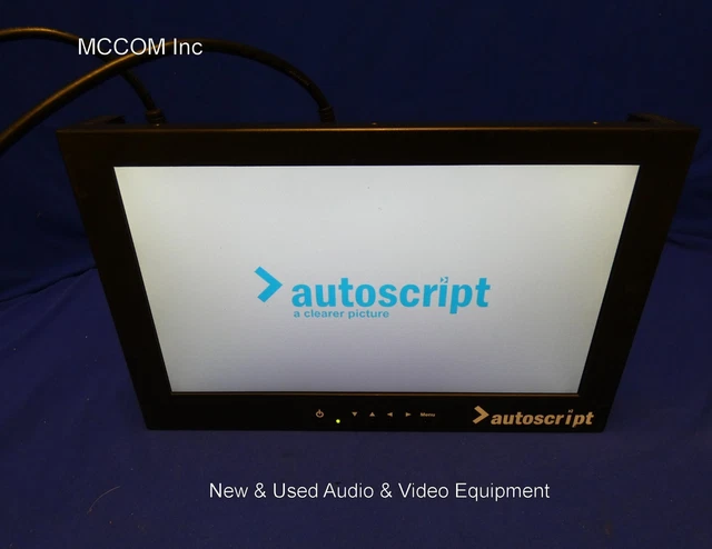 AUTOSCRIPT 15& WIDESCREEN HD/SDI LCD Monitor w/ mount $245.00 - PicClick