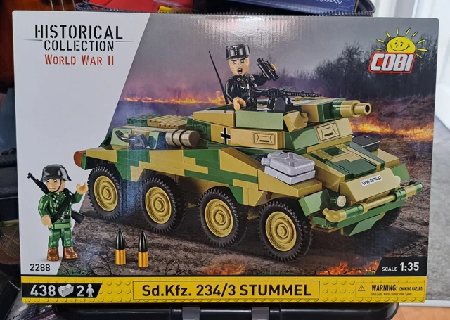 COBI 2288 SD.KFZ 234/3 "Stummel" 438 pcs WW2 German 1:35 bnib armoured ...