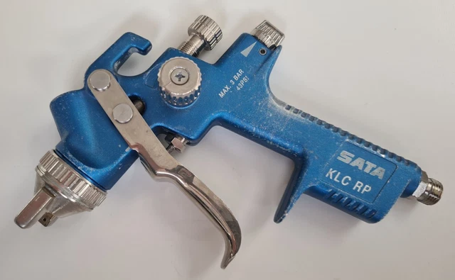 SATA SATAJET KLC 1.6 RP blue edition spray gun + brand new spraygun cup ...