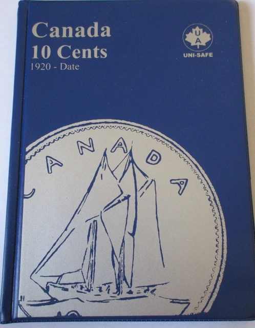 SET OF CANADA Ten Cents Coins 1968-2023 UNI-SAFE Dime Folder 10c $60.00 ...