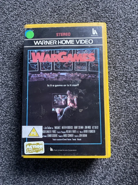 VINTAGE 1983 WARGAMES VHS Video tape Cassette Retro Big Box Ex Rental ...