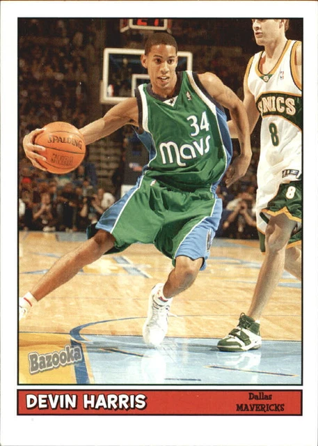 2005-06 TOPPS BAZOOKA Dallas Mavericks carte basket-ball #97 Devin ...