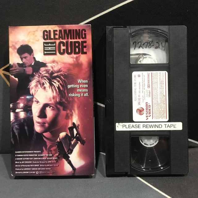 GLEAMING THE CUBE VHS 1988 Skateboard Christian Slater Tony Hawk 80s ...