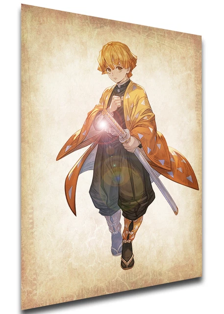 POSTER WANTED - Demon Slayer - Zenitsu Agatsuma - LL2113 EUR 6,90 ...