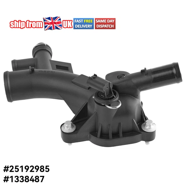 WATER OUTLET HOUSING Coolant Flange Sensor 25192985 For Vauxhall Corsa ...