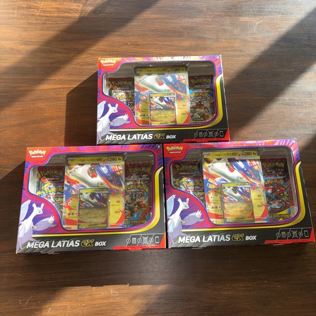 POKÉMON TCG MEGA Evolutions: Mega Latias Ex Box X3 - Brand New Sealed ...