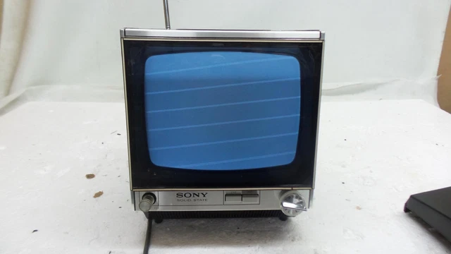 1970 SONY MODEL 9-90UB 8” Solid State Transistor TV Television Receiver ...