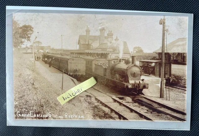 GER REEPHAM STATION Modern Repro Photo Print Of Old Postcard Norfolk £1 ...