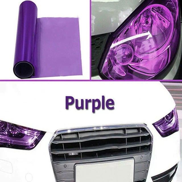 FILM VINYLE VIOLET personnalisable pour phares de voiture et feux ...