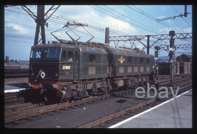 35MM SLIDE - Class 77 DC Electric (E) 27000 at Sheffield - 9.58. £1.89 ...