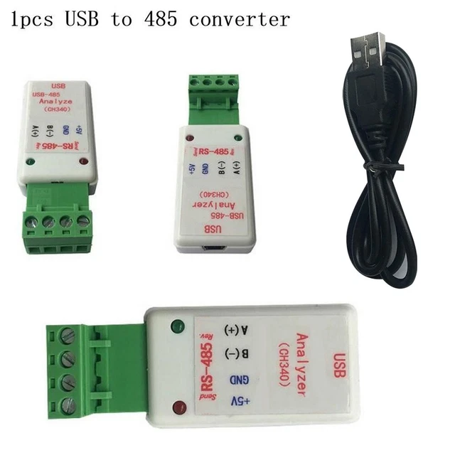 INDUSTRIAL USB TO RS485 Converter Transceiver Indicator 5V Power Output ...