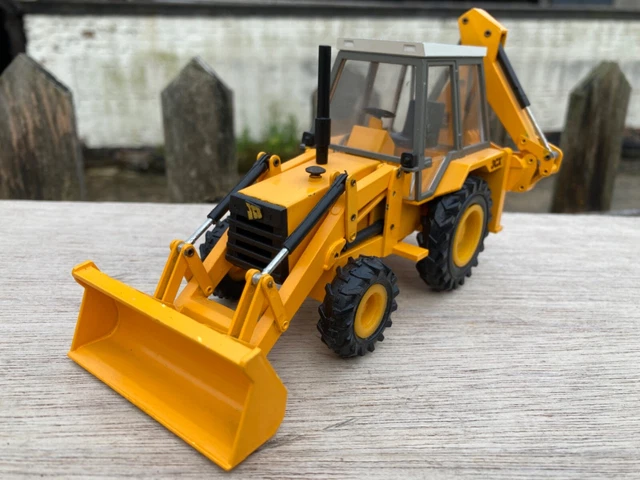 1/35 SCALE NZG 277/2771 JCB 3CX backhoe loader tractor tracteur Grey ...