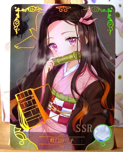 NEZUKO KAMADO DEMON Slayer CARTE SSR Goddess Story Anime Waifu Holo ...