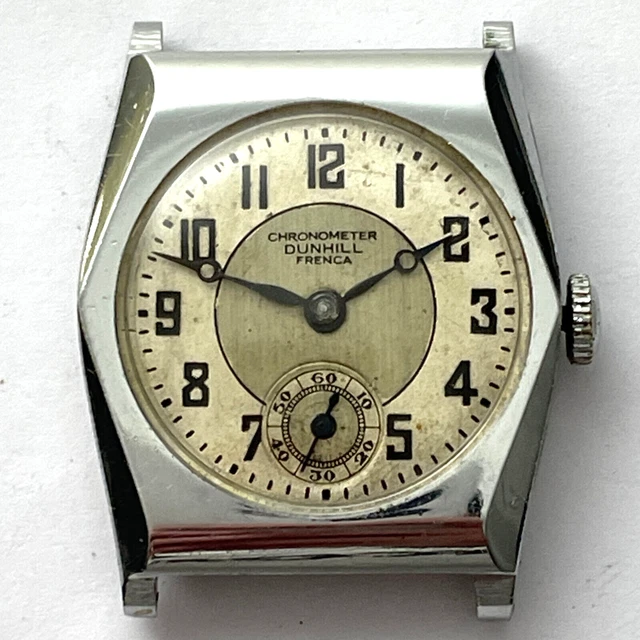 NOT WORKING - Dunhill Trench Watch mechanical Frenca vintage mens ...