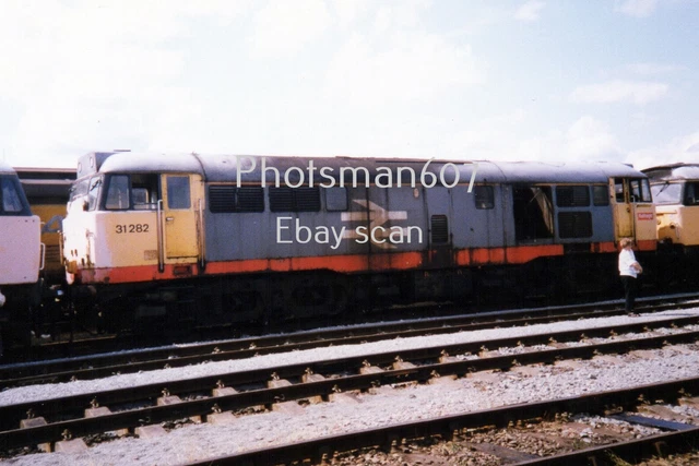 CLASS 31 31282 in weathered BR Railfreight Red Strip stored at Bescot £ ...