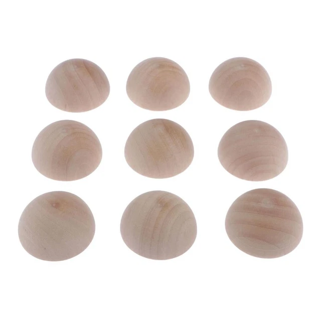 10 BOIS HÉMISPHÈRE équilibre Jouet Enfants Bricolage Artisanat Blocs De ...