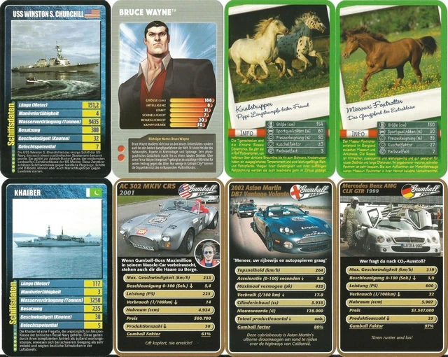 TOP TRUMPS - 19 Assorted Exclusive & Super Top Trump Cards £19.99 ...