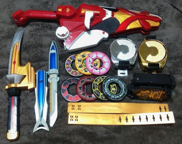 POWER RANGERS SAMURAI Shinkenger Morpher Weapon 4p Disc 7p set BANDAI ...